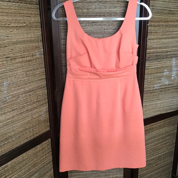 Tahari | Dresses | T Tarahi Peach Sleeveless Ruched Formal Dress | Poshmark